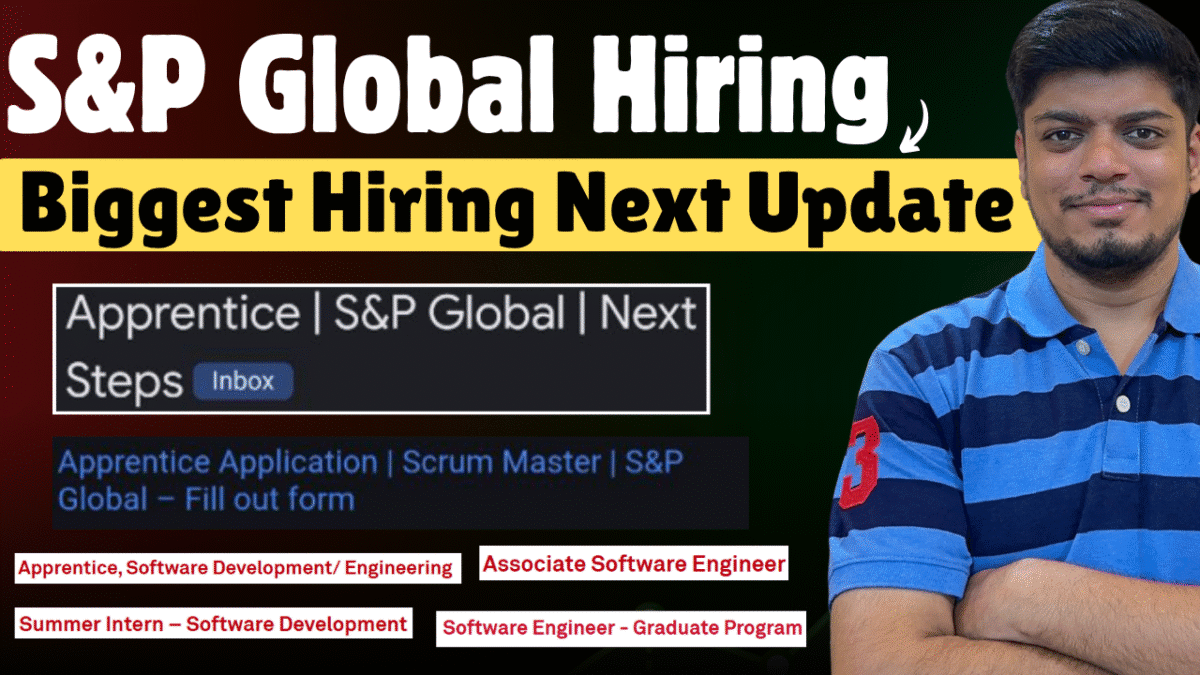 S&P Global Biggest Hiring | Multiple Roles Hiring | Apprentice ...