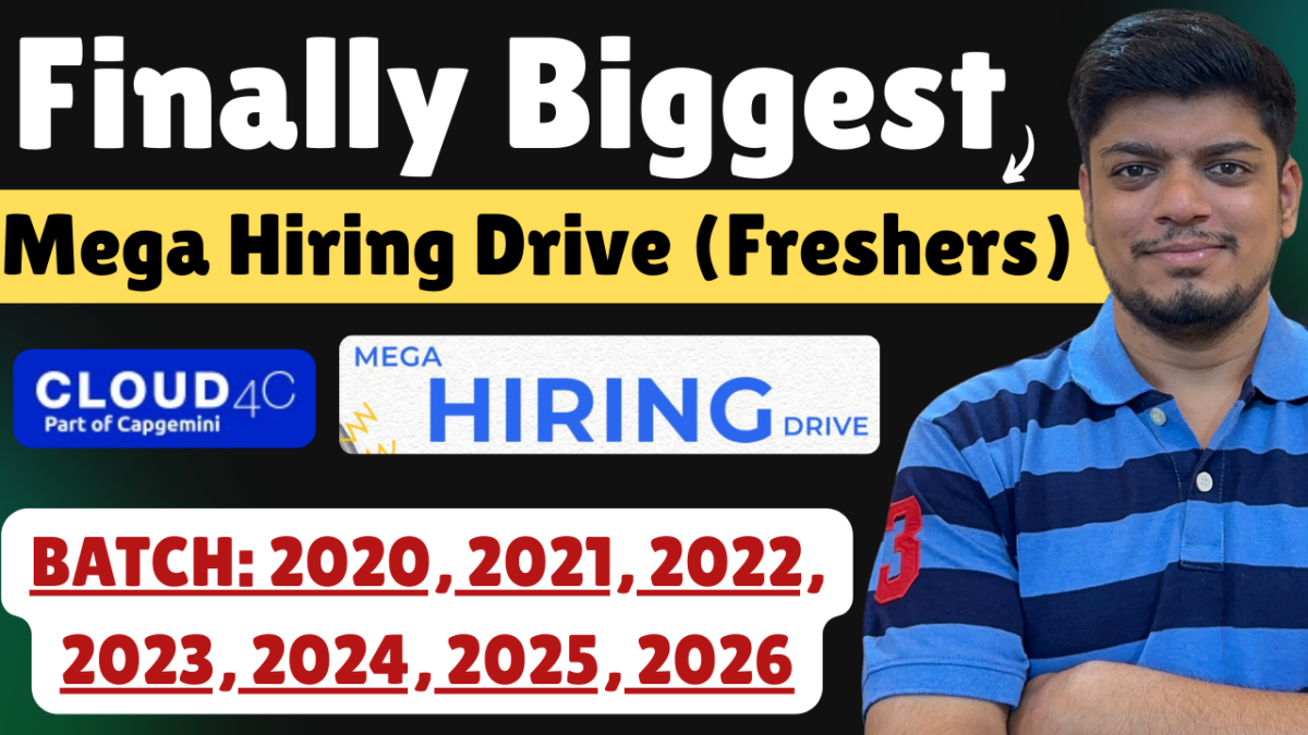Biggest Urgent Hiring | Cloud 4c Services(Capgemini), Antions Mega ...