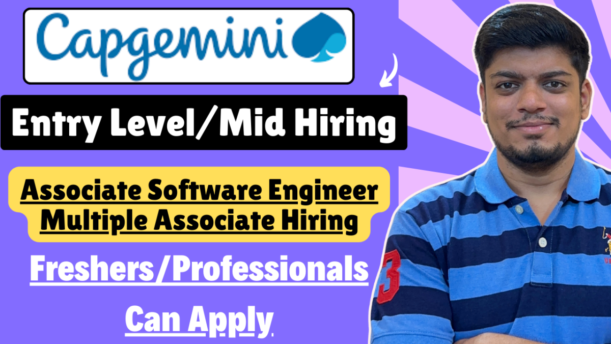 Capgemini Hiring Entry Level & Mid Level Roles | Capgemini Hiring ...
